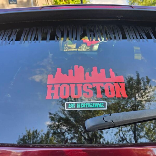 BE SOMEONE Downtown Houston Graffiti Sticker - Etsy