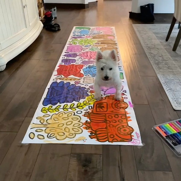 GIANT 10-foot FALL Coloring Page Banner | Coloring Poster | Fall ...