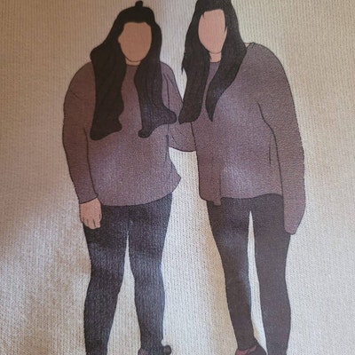 Custom Couple Family Animated Art Drawing Gift Wedding - Etsy