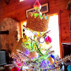 Silver German Glass Glitter Mini Crown, HRH Queen Elizabeth Mini Crown ...