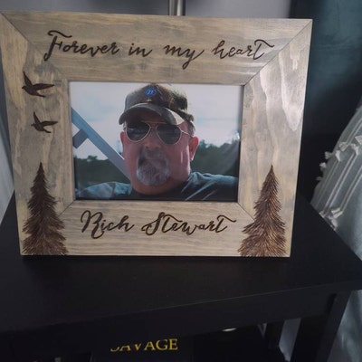In Memory of Personalized Photo Frame Picture Frame, Custom Bereavement ...