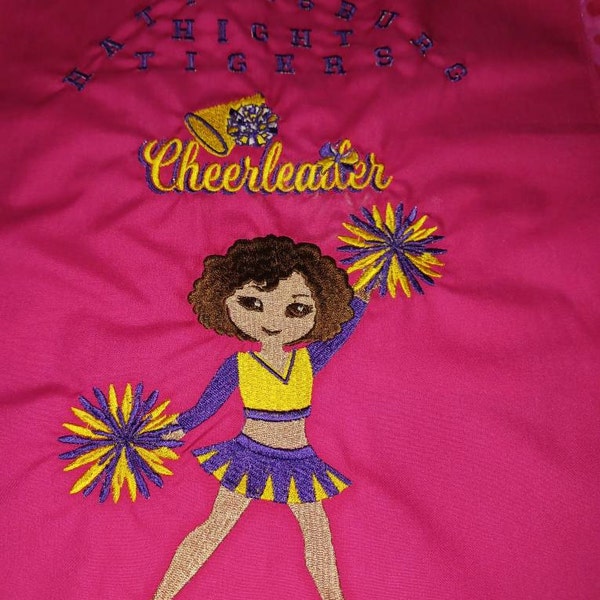 Cheerleader - Machine Embroidery Design, Embroidery Designs, Machine ...