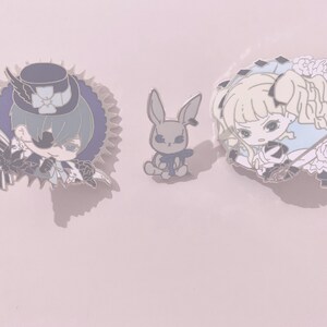 Black Butler Hard Enamel Pins Kuroshitsuji Ciel Sebastian - Etsy