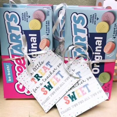 Teacher Sweet Treat Tag, Teacher Appreciation Tag, Teacher Thank You ...