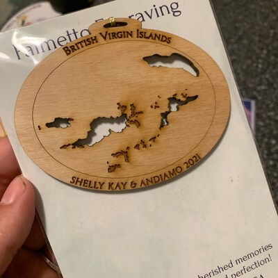 Personalized BVI Ornament, BVI Souvenirs, British Virgin Islands Gifts ...