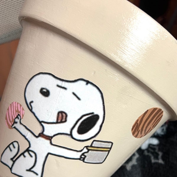 Snoopy Collage Comic Strip Pot - Etsy