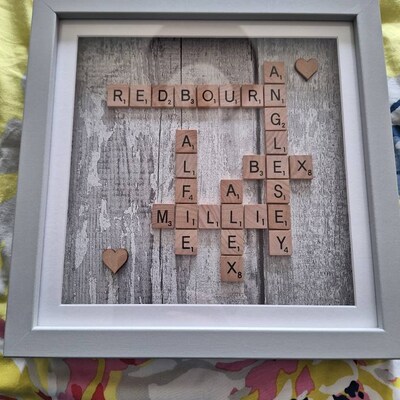 Personalised Family Tree Scrabble Picture Frames - Etsy