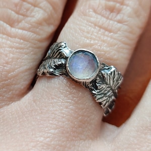 Crying Moon Necklace, Sad Mr Moon Sterling Silver Pendant. Celestial ...