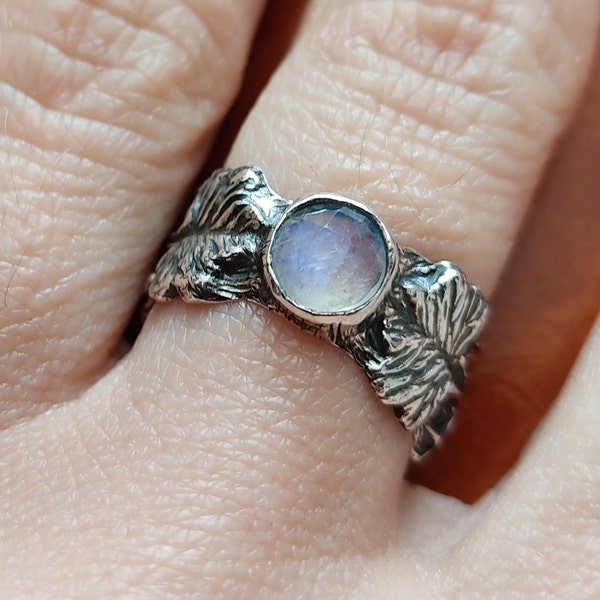 Crying Moon Necklace, Sad Mr Moon Sterling Silver Pendant. Celestial ...