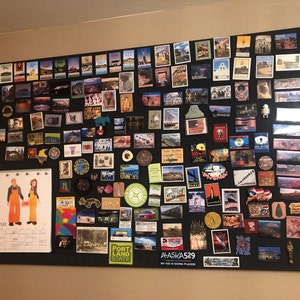 Travel Magnet Display Board, Souvenir Magnet Display Board - Etsy