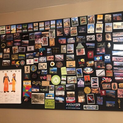 Travel Magnet Display Board, Souvenir Magnet Display Board - Etsy