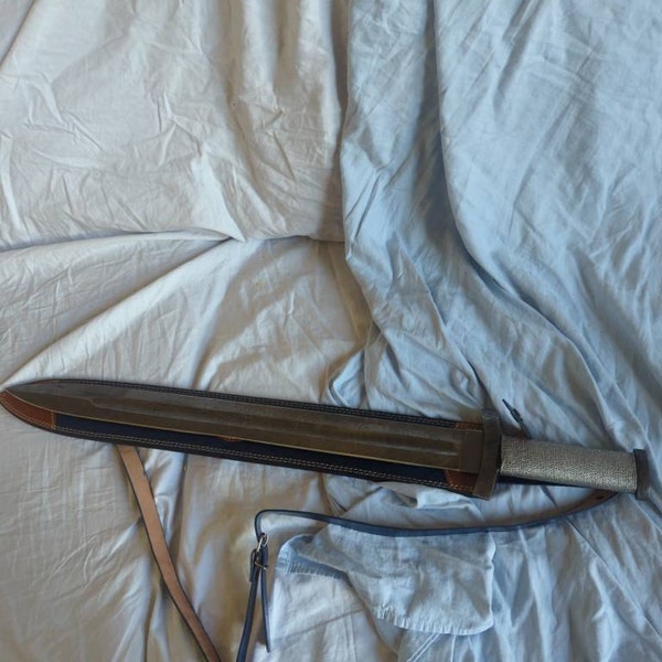 Leonidas Spartan Sword: Full Tang Hunting Ancient Greek Sword, With ...