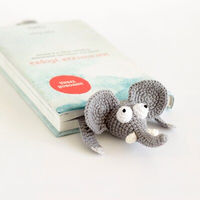 Elephant Bookmark Crochet Pattern Amigurumi PDF Pattern - Etsy