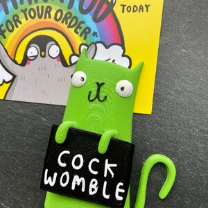 Cock Womble Fridge Magnet Sweary Rainbow Cat Magnet Offensive Gift ...