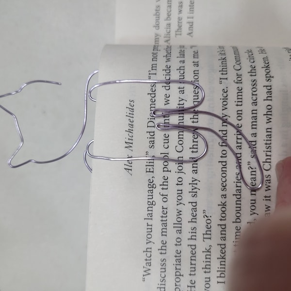 Handmade Wire Cat Bookmark - Unique, Cute Gift for Book Lovers, Cat ...