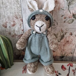 Elderberry Bunny PDF Knitting Pattern Download Knitted Flat Written in ...
