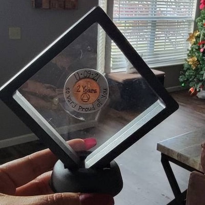 Personalized Sobriety Coin and Case, Sobriety Gift, AA Recovery Gift ...