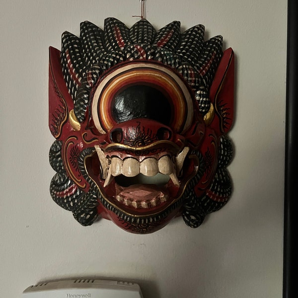 Balinese Cyclops Demon Mask, One Eyed Monster Rakshasa, Hand Carved ...