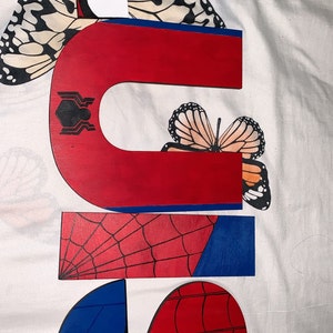 Spider Gwen 6 or 8 Hand Painted Wood Letters - Etsy UK