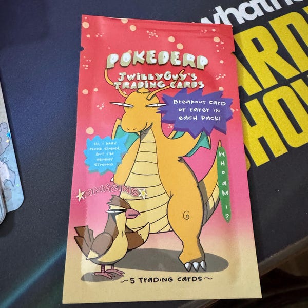 Printable Trading Card Stand | POKEDERP - Etsy