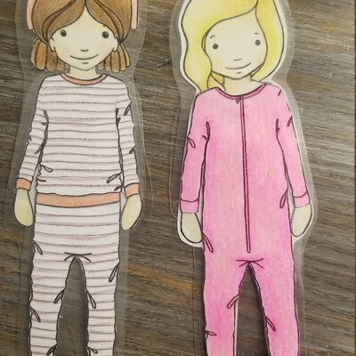 Paper Doll Printable ADALYN GIRL Craft Kit Birthday Party Adult ...