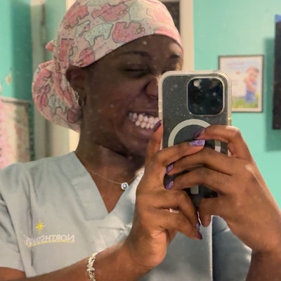 Rosie Riv Ghouls Wanna Have Fun Stretch Scrub Cap Stretchy Scrub Hat ...