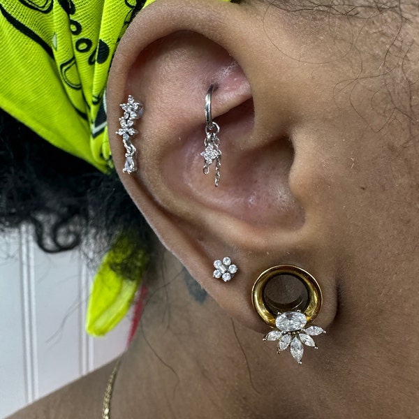 Dainty Wish Upon a Star Rook 6mm 8mm 16g 18g 20g 316L Surgical Steel ...