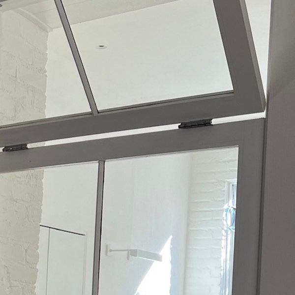 15" ADJUSTABLE Steel Chain Support Transom Window Solid Brass Bracket ...