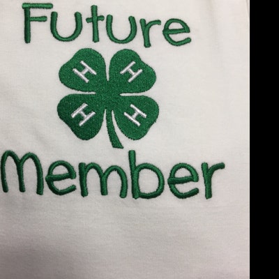 4-H Clover Digital Embroidery Design Machine Embroidery Pattern - Etsy