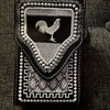 Cinto Charro Bordado Vaquero Gallo Western Style Embroidered Belt With ...
