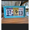 Custom Date Sign, Anniversary or Wedding License Plate Art, Special ...
