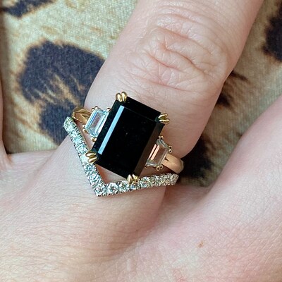 Floating Bubble Wedding Band Women / Single Prong Set Full Eternity ...