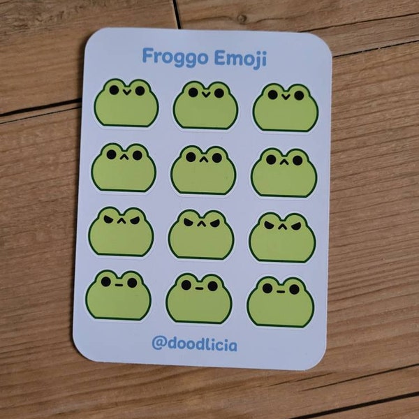 I Have the Big Sad Frog Die Cut Sticker | Bujo | Cute Stationery ...