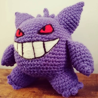 CROCHET PATTERN Gengar Amigurumi Pokemon PDF File - Etsy