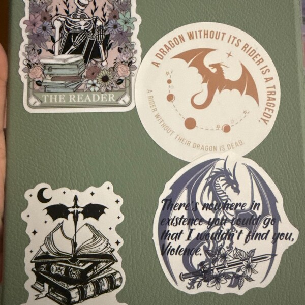 Holographic Reader Tarot Card Sticker Spooky Books Skeleton Sticker for ...