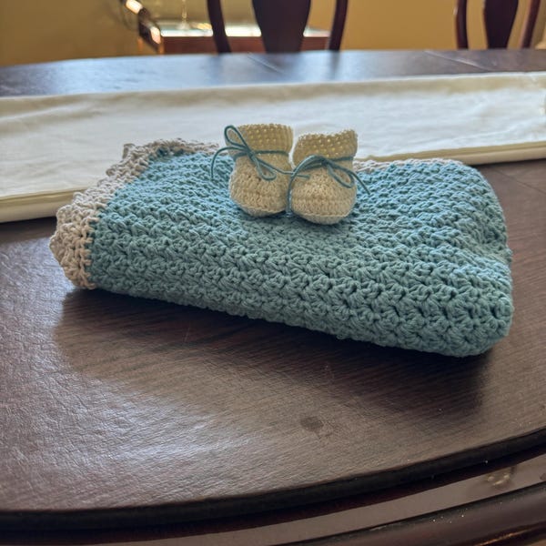 One Skein Baby Blanket Crochet Pattern PDF Download - Etsy