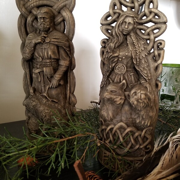 Freyr God of Peace and Fertility Statue Nown as Yngvi in Midgard. Norse ...