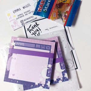 Donut Memo Note Pad / Cute Kawaii Grid Sprinkles - Etsy