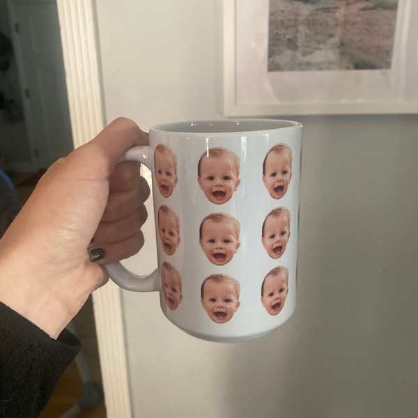 Faces Mug, Custom Face Mug, Funny Photo Mug, Custom Mug, Personalized ...