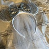 Bride Minnie Ears, Bride Mickey Ears With Veil , Bride Ears, White ...