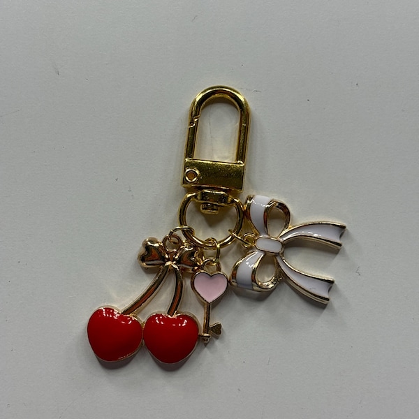 Bag Charm, Bag Keychain Customizable Accessory for Handbag, Keys, Cute ...