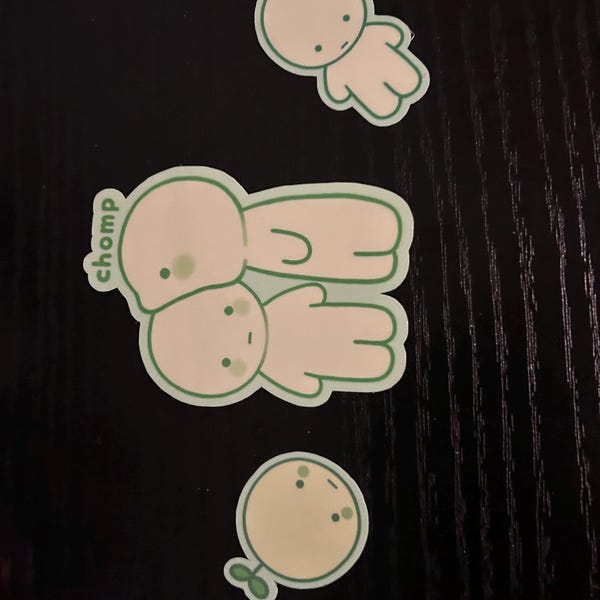 Motivation Green Guy Sticker, You Can Do It Cute Blind Box Vinyl ...