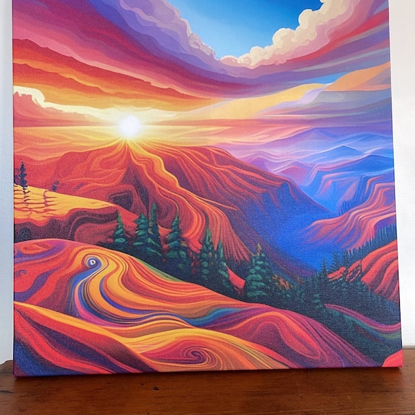 Land, Sky and Sea by Ramon Brooker, Indigenous Artist Where the Birch ...