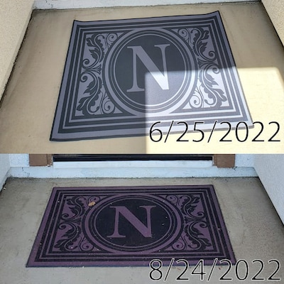 Custom Initial Monogram Welcome Mat/doormat/rug 24 X 36 High Quality ...