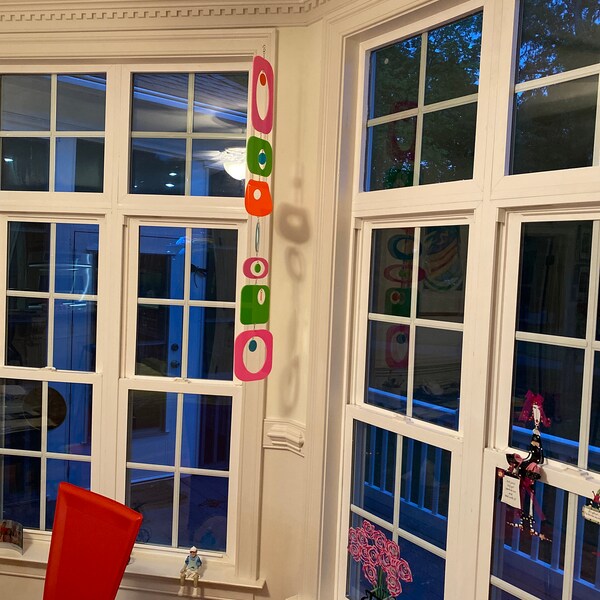 Adorable BEATNIK PARTY Retro Hanging Art Mobile * Mid Century Modern ...