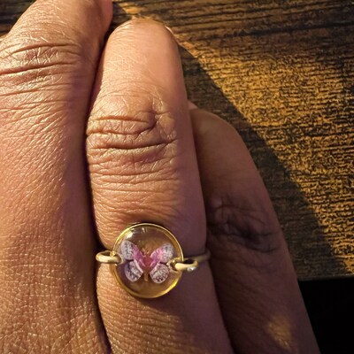 The Ellie Ring 14k GOLD Jewelry, Rings, Silver, Gold, Handmade, Resin ...