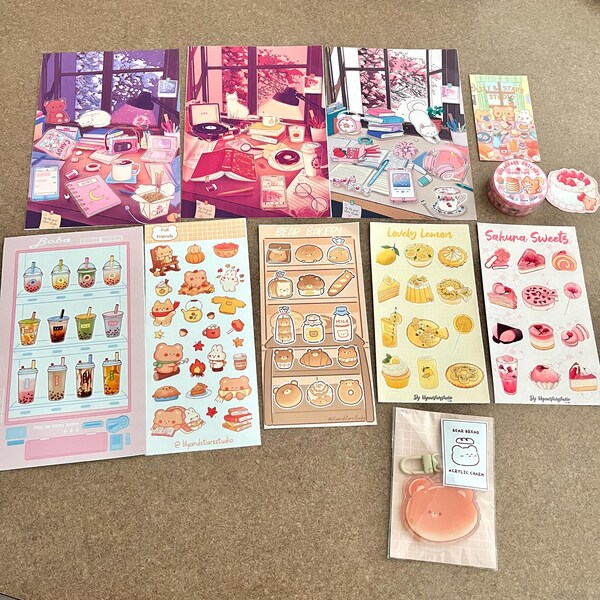 Bubble Tea Stickers Pastel Rainbow Colors Cute Boba Kawaii Aesthetic ...