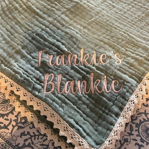 Custom Baby Name Blanket, Personalized Embroidered Blanket, Stroller ...