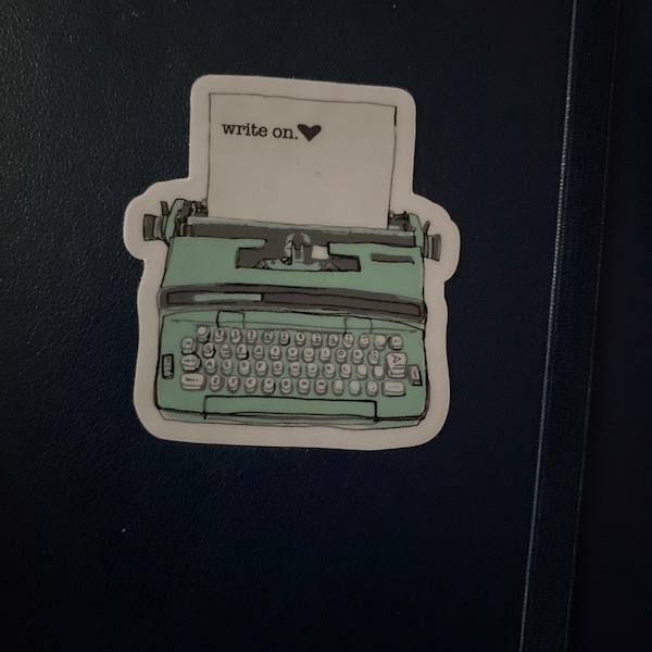 Write on Typewriter Sticker,decal for Writers,vinyl Writing Sticker ...