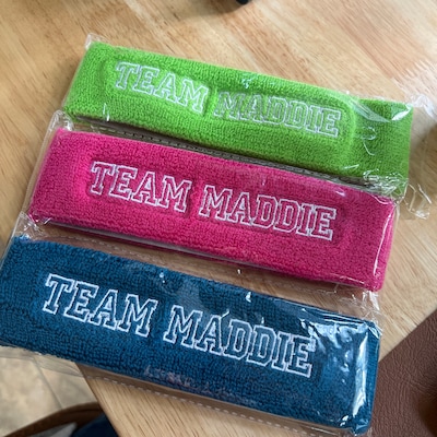 Sweatbands Headbands Custom Embroidered Stretch Terry Personalized - Etsy